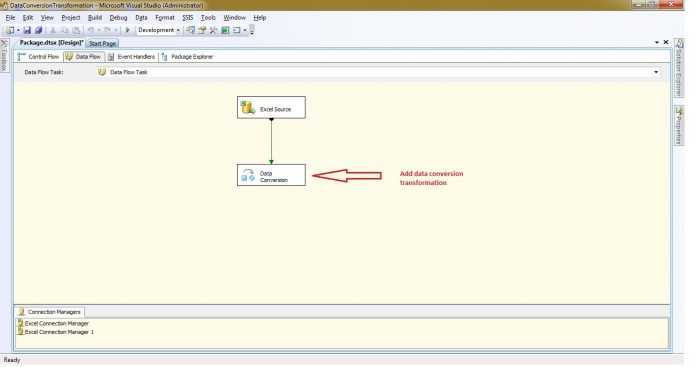 Data Conversion Transformation in SSIS 2008R2 Example | Msbi Guide